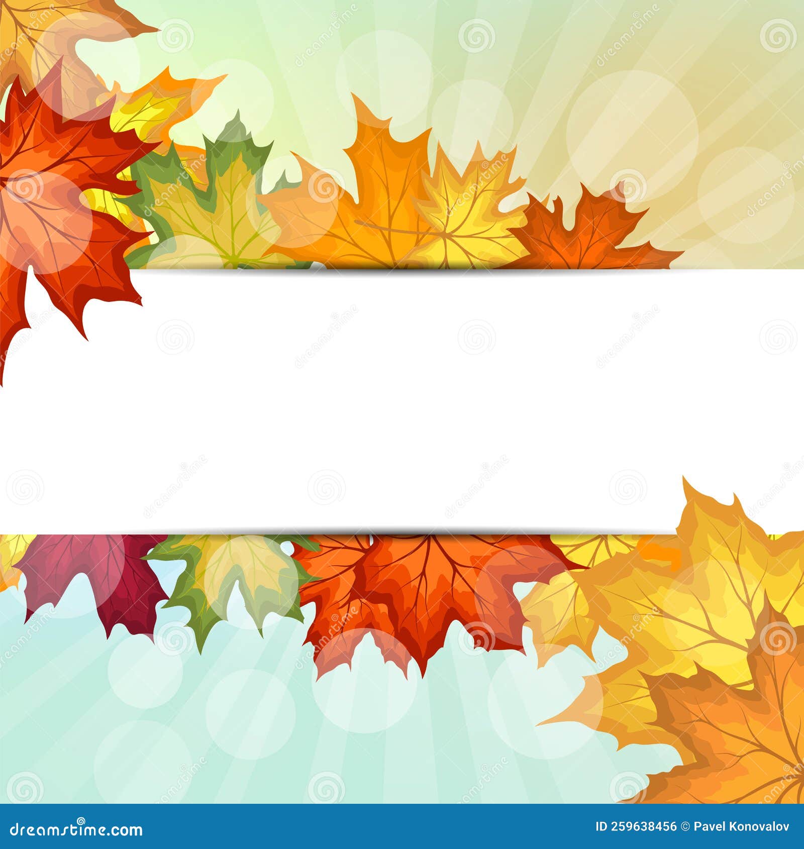 Autumn Maple Frame stock vector. Illustration of maple - 259638456