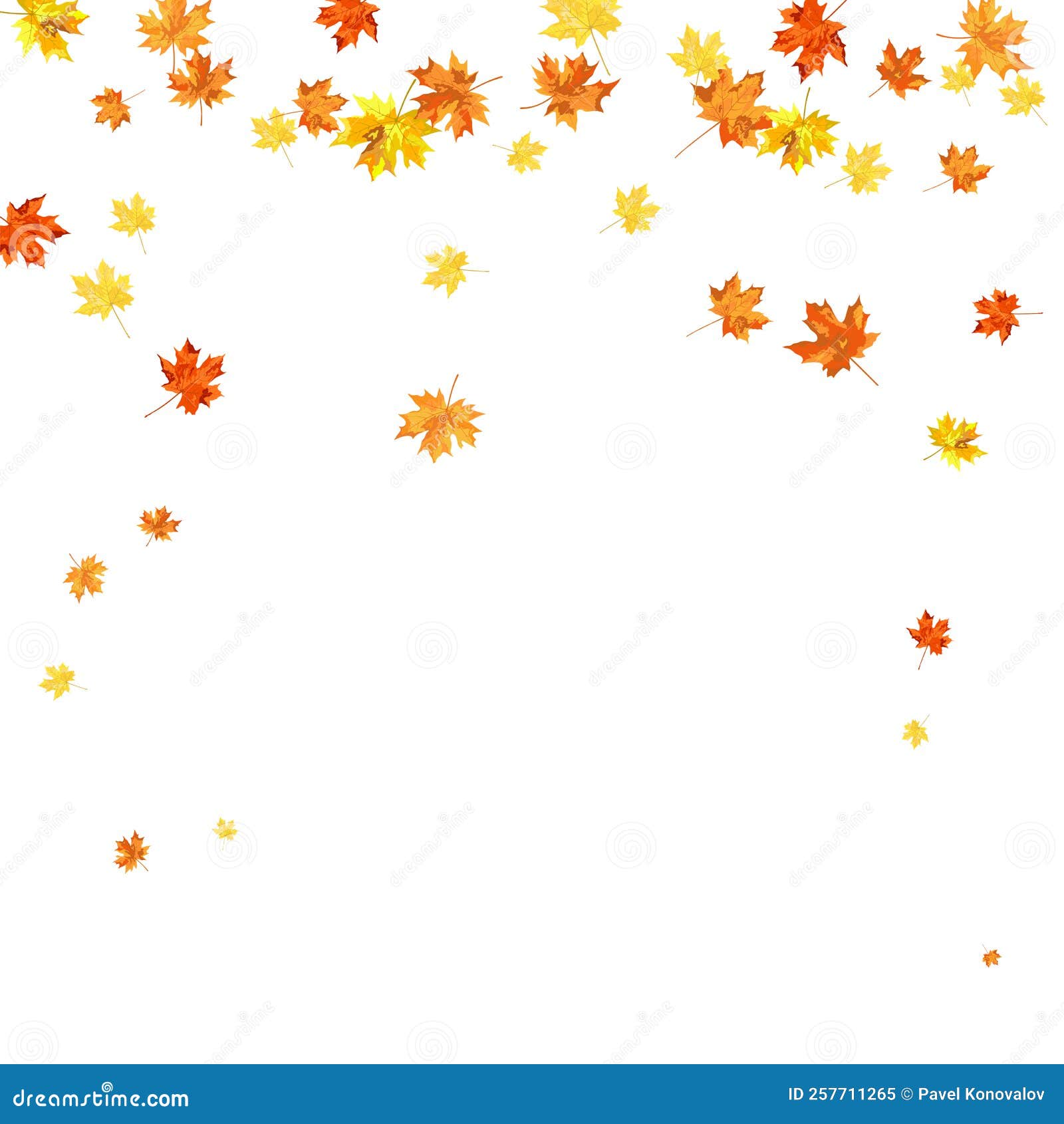 Autumn Maple Frame stock vector. Illustration of abstract - 257711265