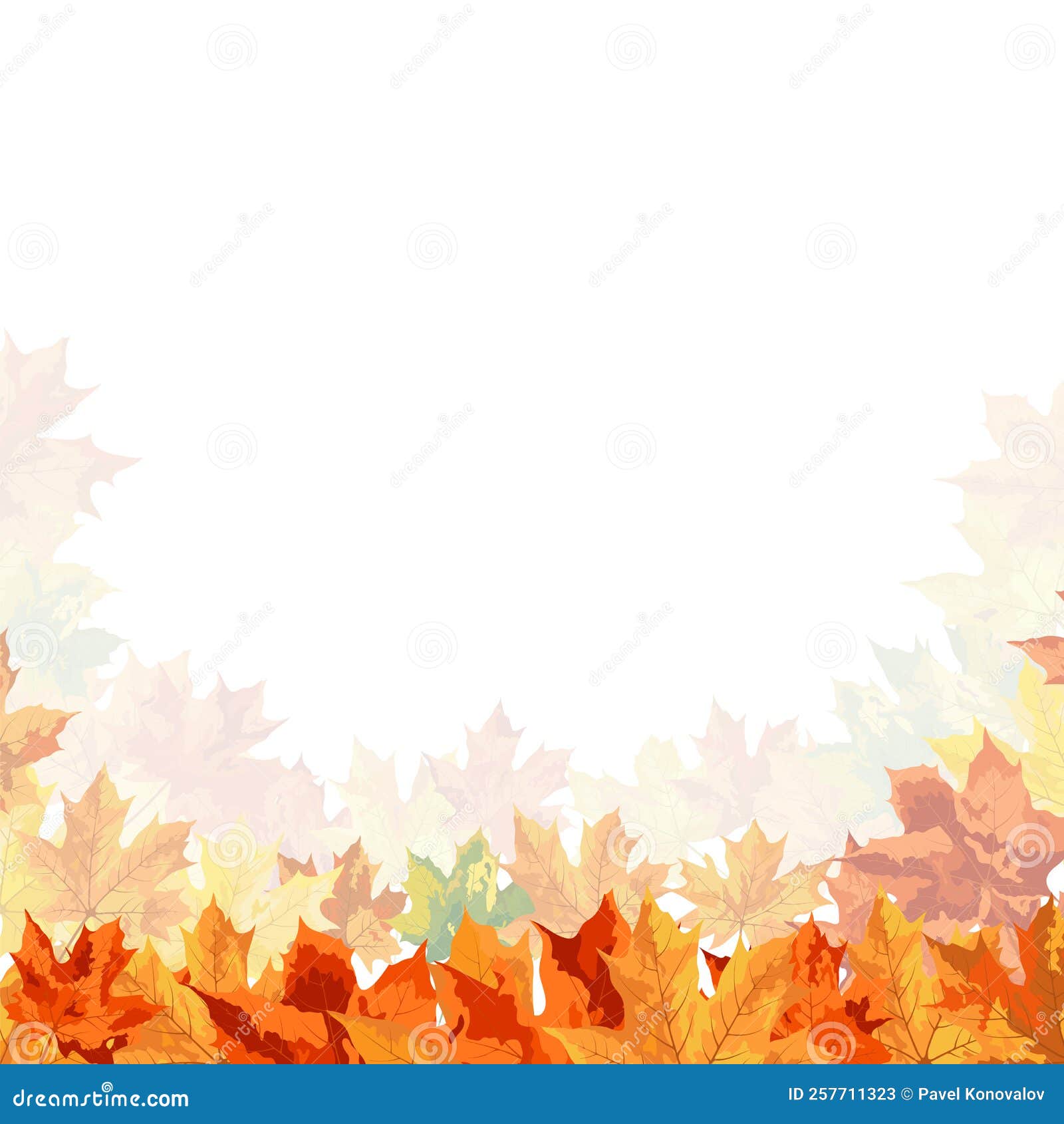 Autumn Maple Frame stock vector. Illustration of foliage - 257711323