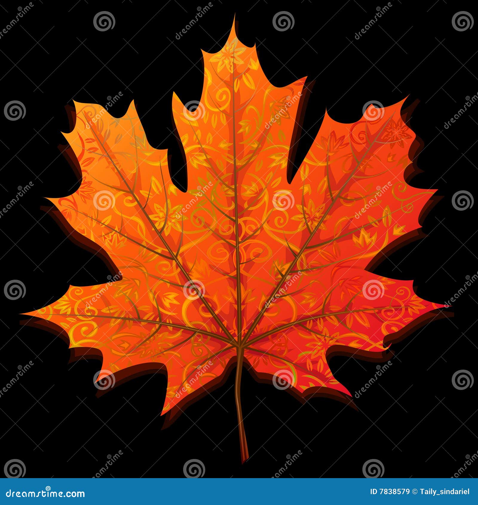 Autumn Maple Tree Cartoon Vector | CartoonDealer.com #42939877