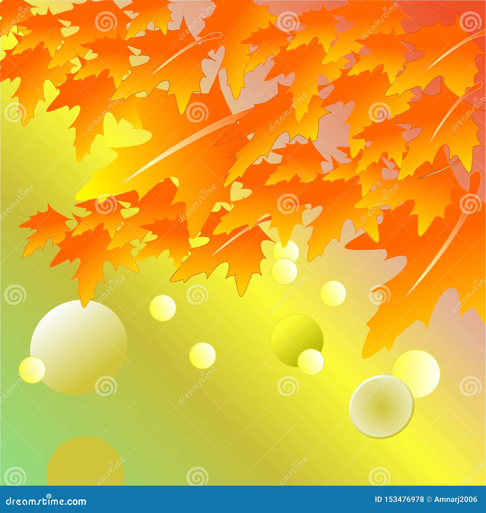 Autumn Maple Leaf on Background. Vector Stock Illustration ...