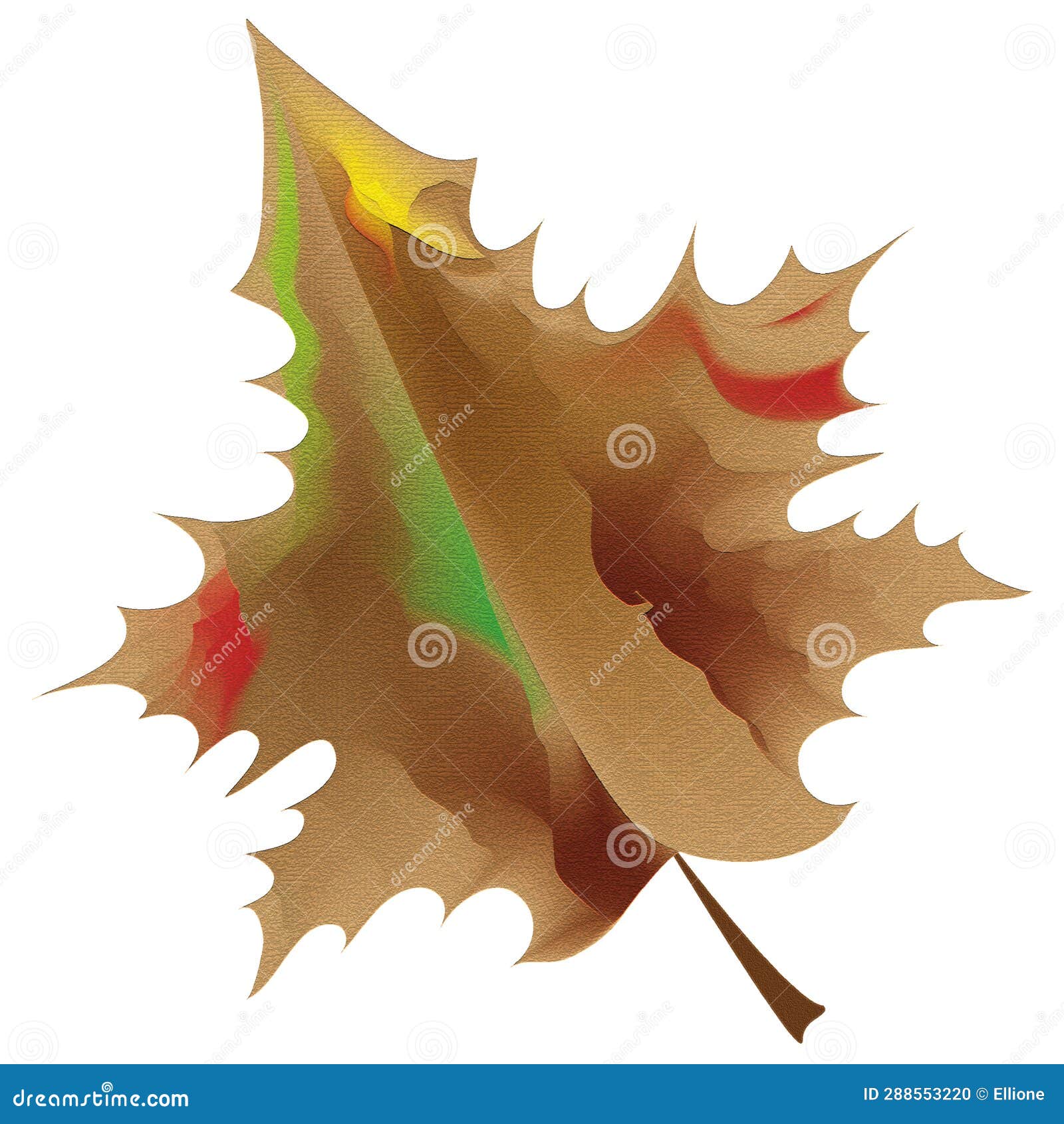 Autumn Maple Leaf, Autumn Colors. Single Object, Vector. Stock Vector ...