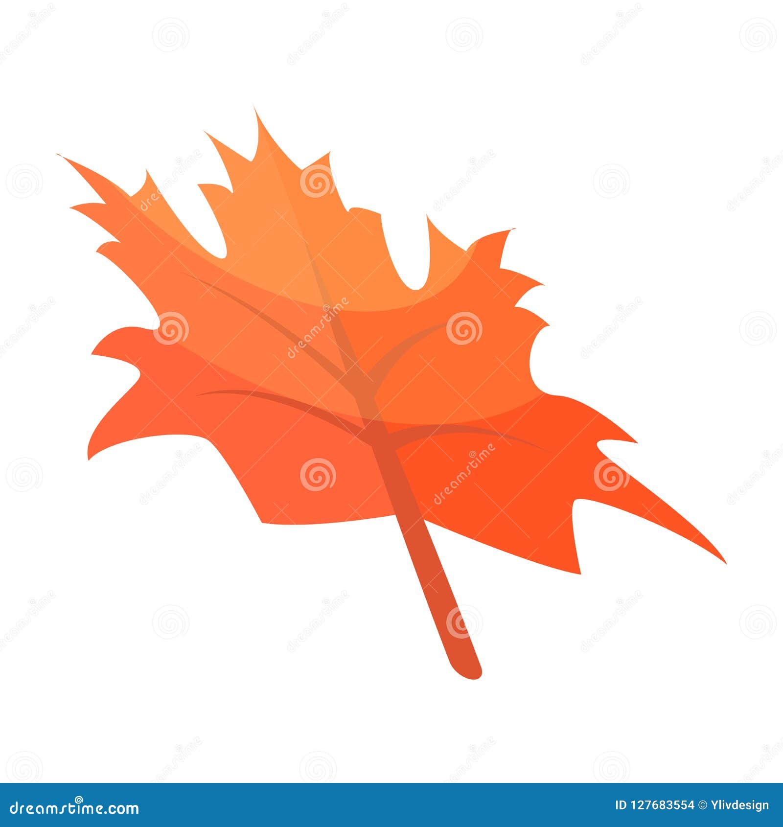 Autumn Maple Leaf Icon, Isometric Style Stock Vector - Illustration of ...