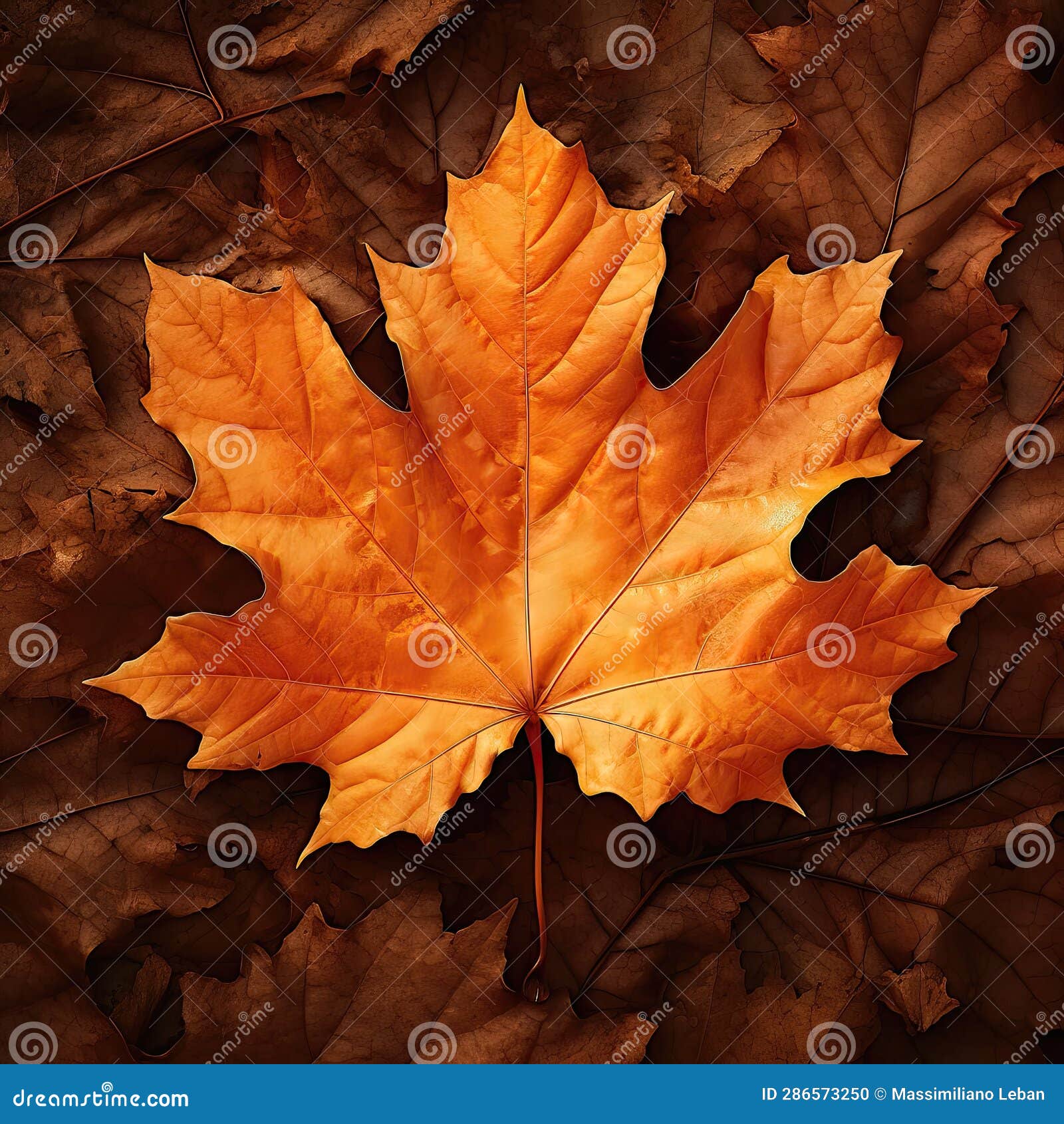 Autumn Maple Leaves Background Stock Illustration - Illustration of ...