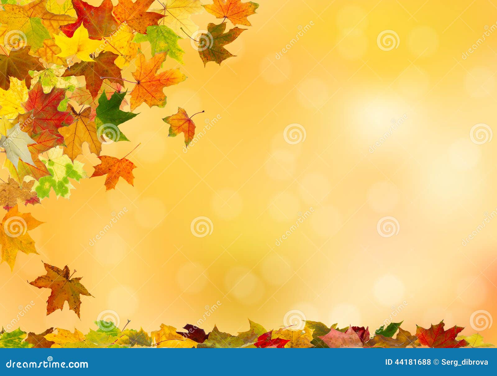 Autumn Maple Leaves Falling Stock Illustration - Illustration of autumn ...