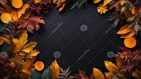 Autumn Maple Leaves Falling Frame Stock Photo - Image of autumn, group ...