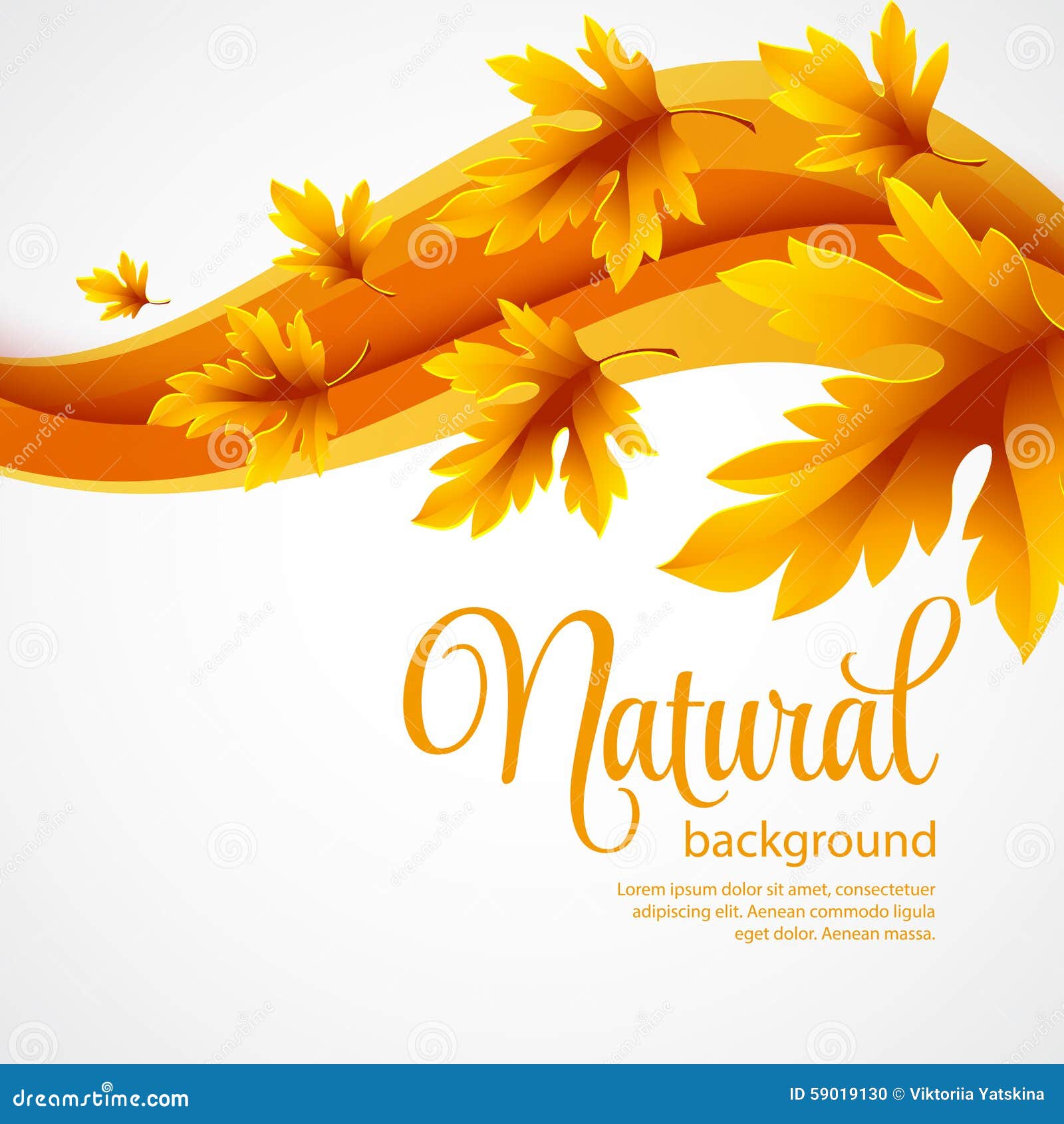 Autumn Maple Leaves on Wave Background Stock Vector - Illustration of ...