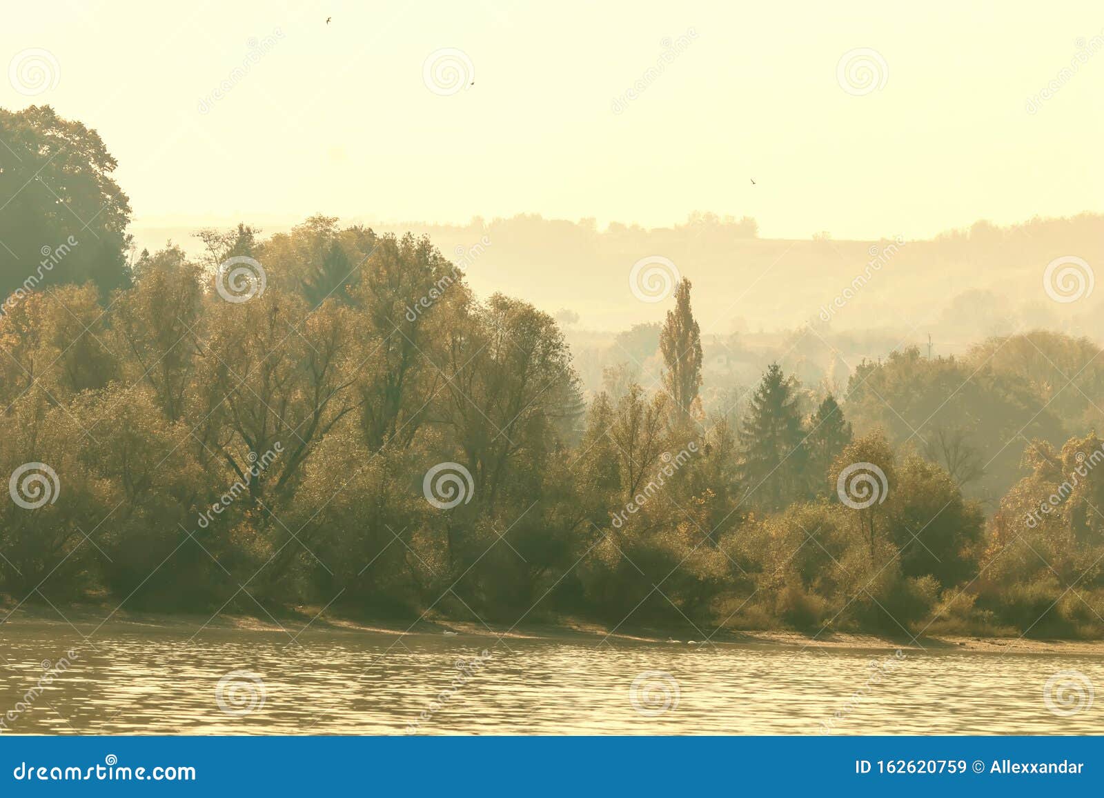Autumn Morning on the River,Â Morning, Mist, Autumn, Water Surface ...