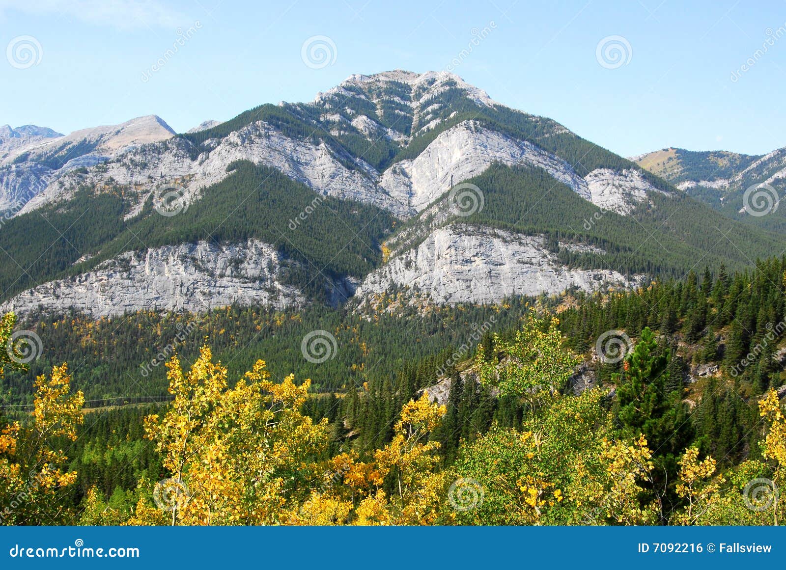 Autumn mountain and forest stock photo. Image of hills - 7092216