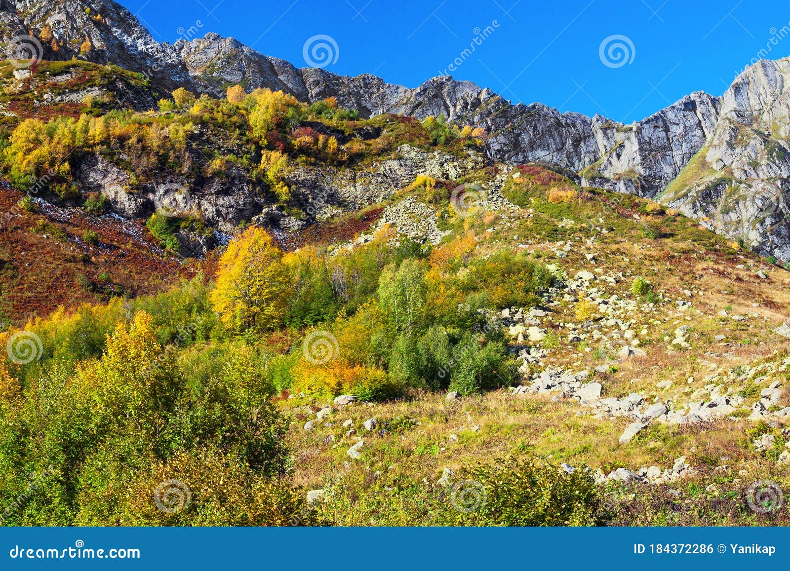 Autumn mountain landscape stock photo. Image of climb - 184372286