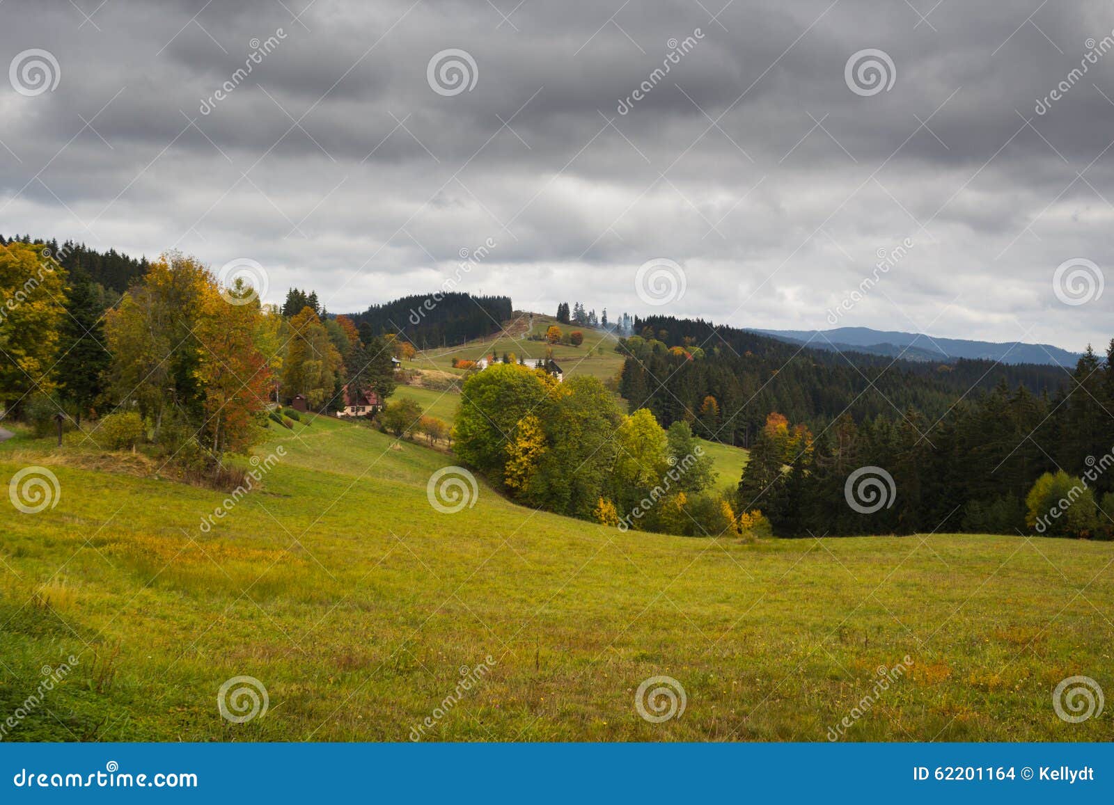 Autumn mountain landscape stock photo. Image of blue - 62201164