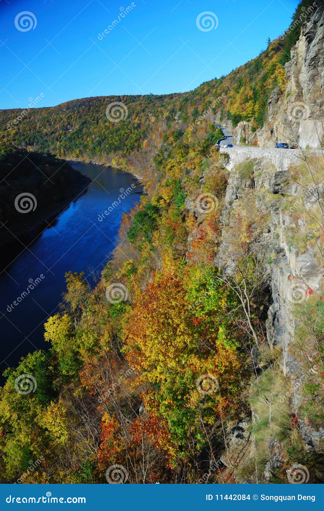 Autumn Mountain River stock photo. Image of october, leaf - 11442084