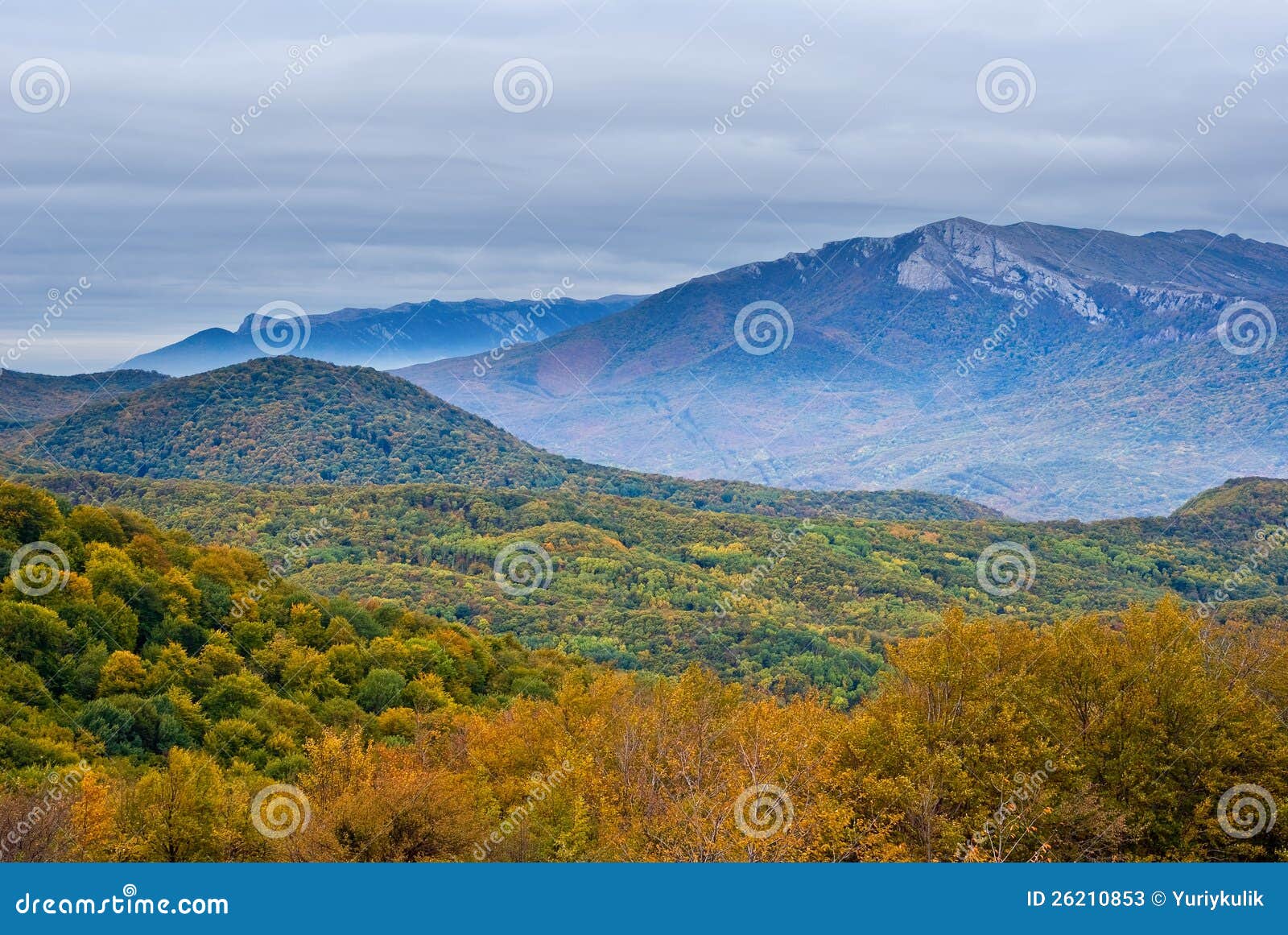 Autumn mountain scene stock image. Image of rest, panoramic - 26210853