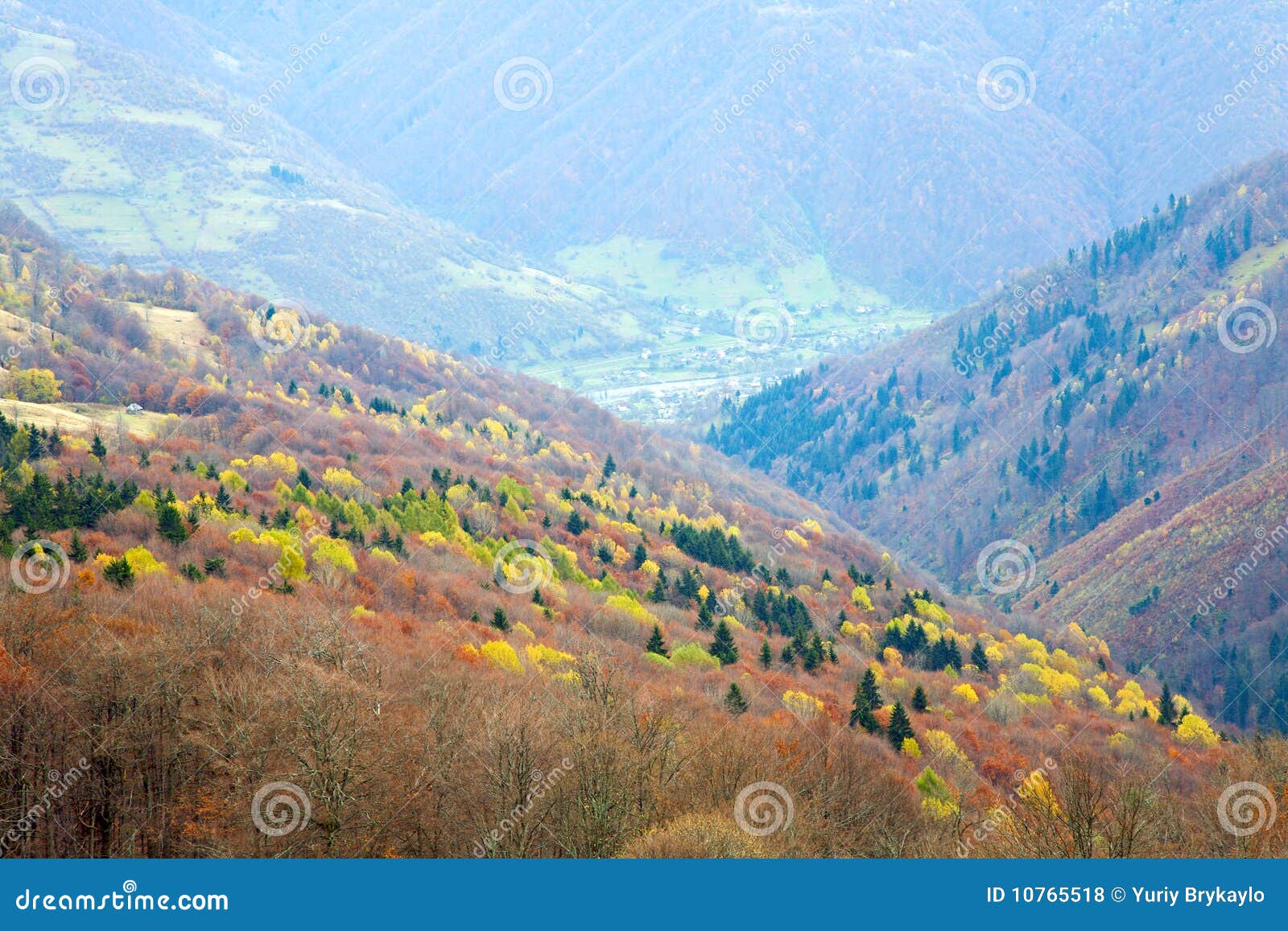 Autumn mountain view stock photo. Image of range, season - 10765518