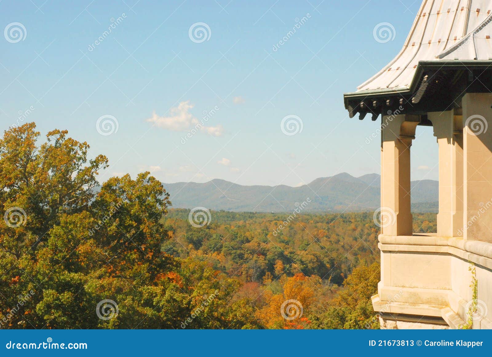 Autumn Mountain View at Biltmore Editorial Stock Photo - Image of hills ...