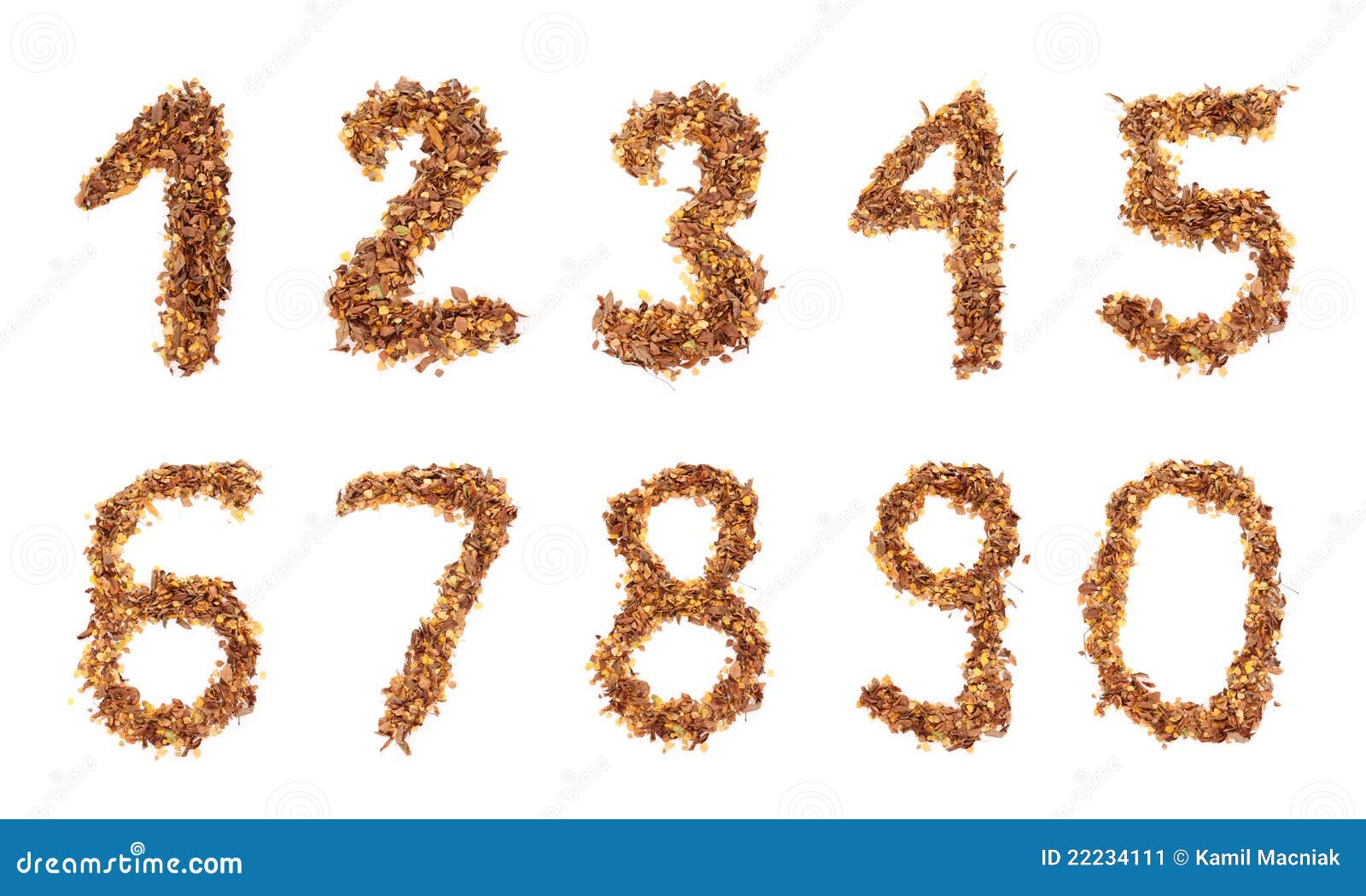 Autumn Numbers Stock Image - Image: 22234111