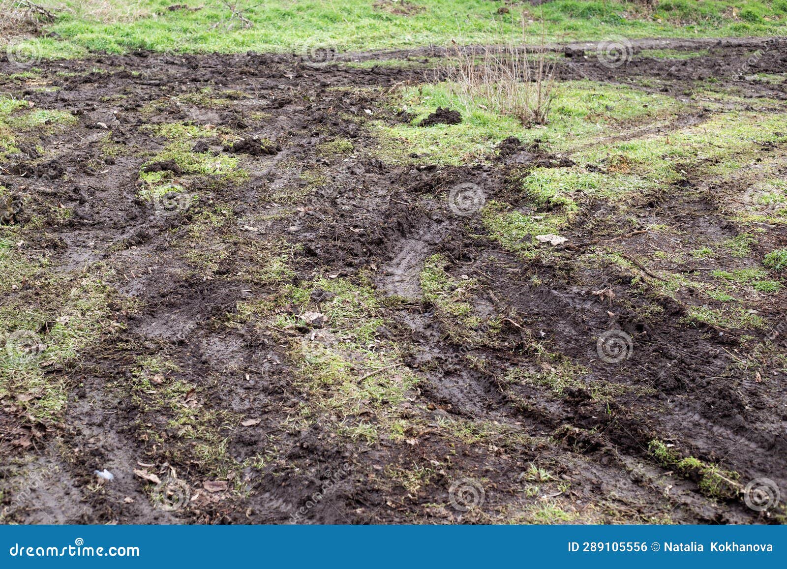 Autumn Off-road. Dirt on the Surface of the Earth from the Wheels of ...