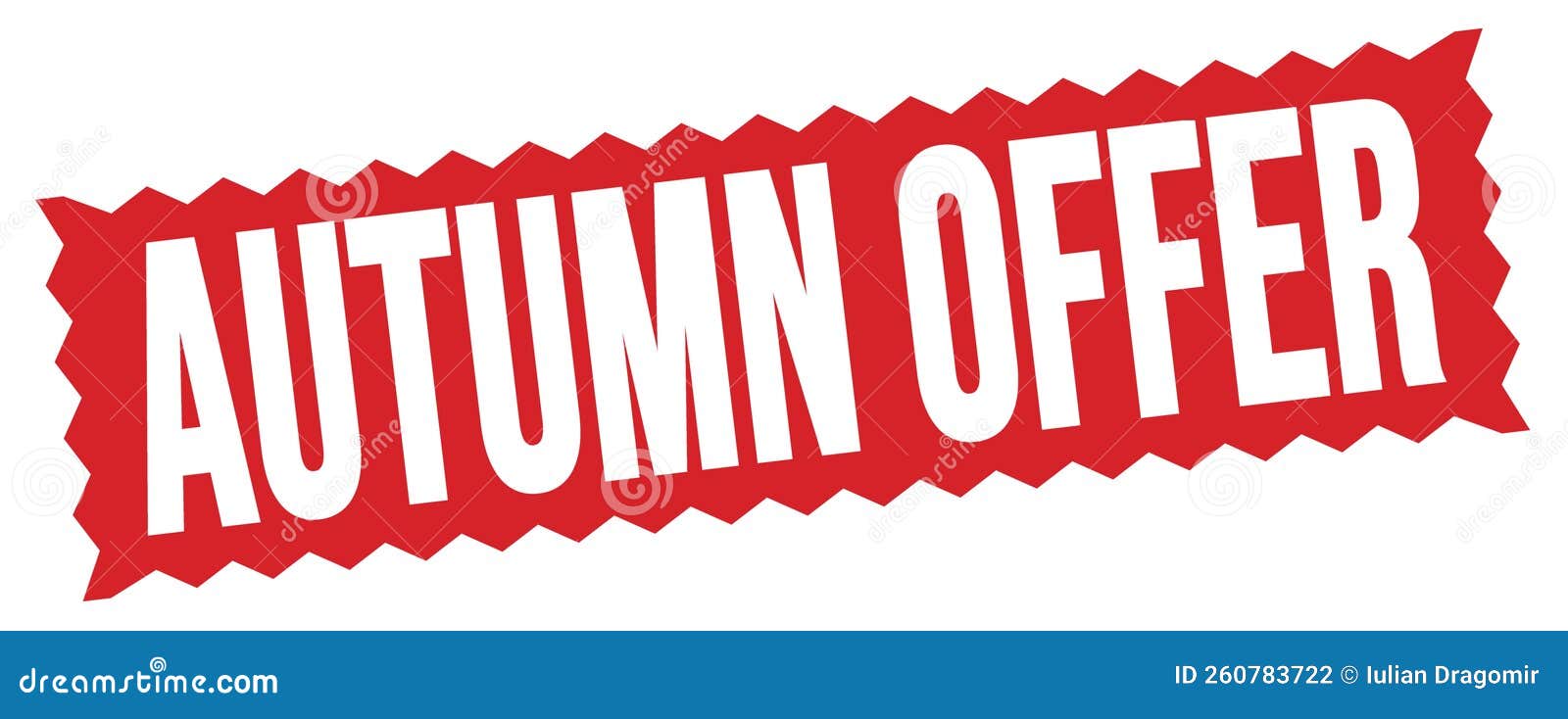AUTUMN OFFER Text Written on Red Stamp Sign Stock Illustration ...