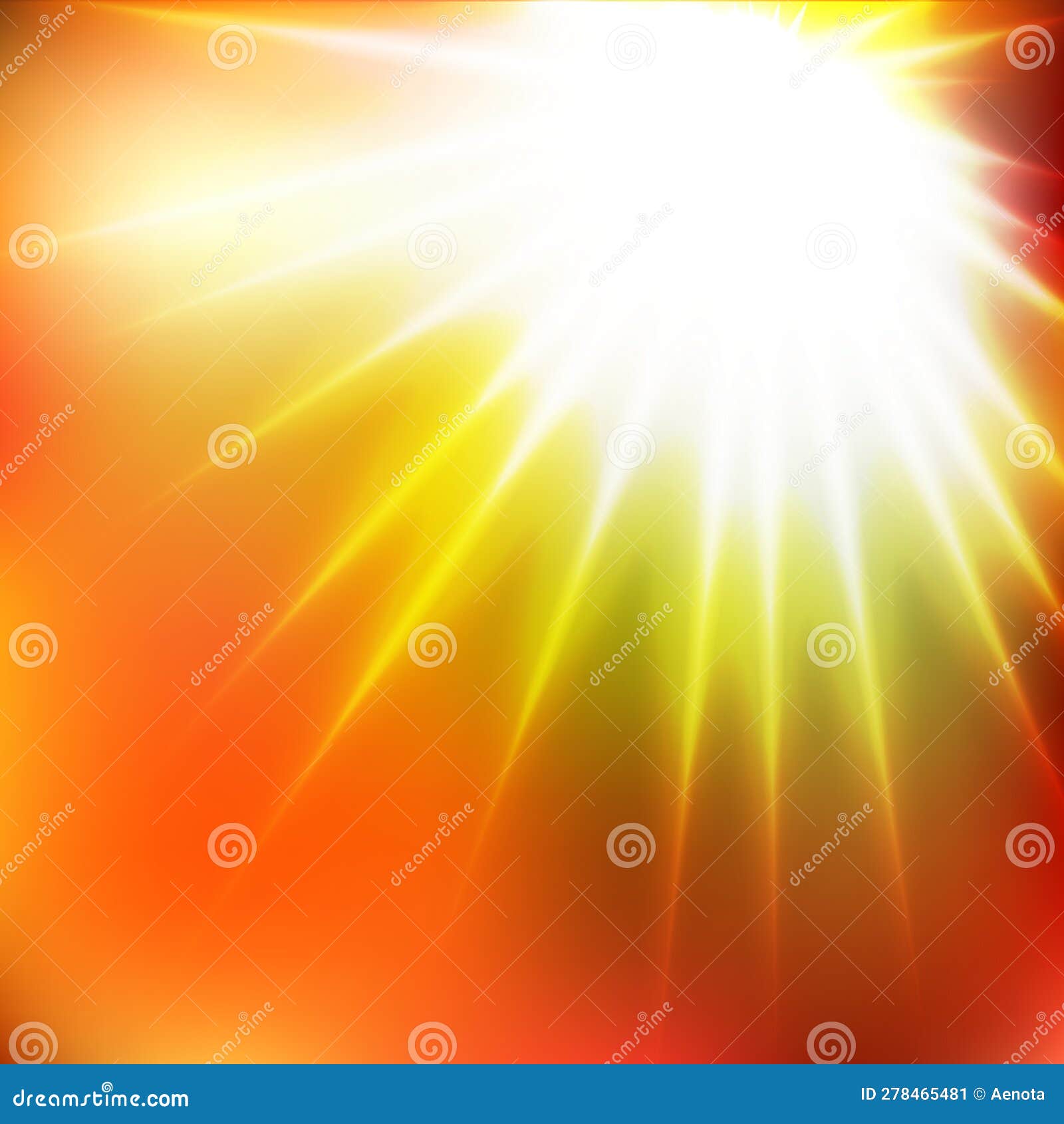 Autumn Orange Warm Sunshine Soft Focus Burst Vector Blurred Radiant Sun ...