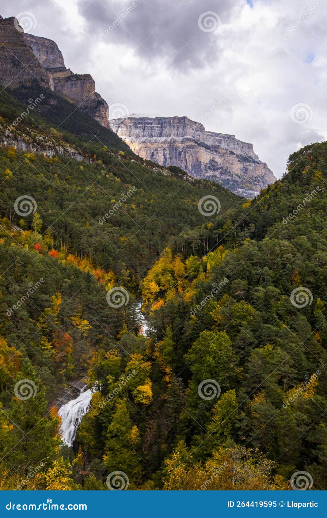 Autumn in Ordesa and Monte Perdido National Park, Spain Stock Image ...