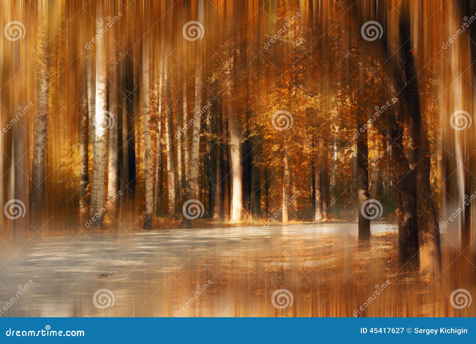 Autumn Park Blur Fairy Tale Stock Image - Image of fresh, golden: 45417627