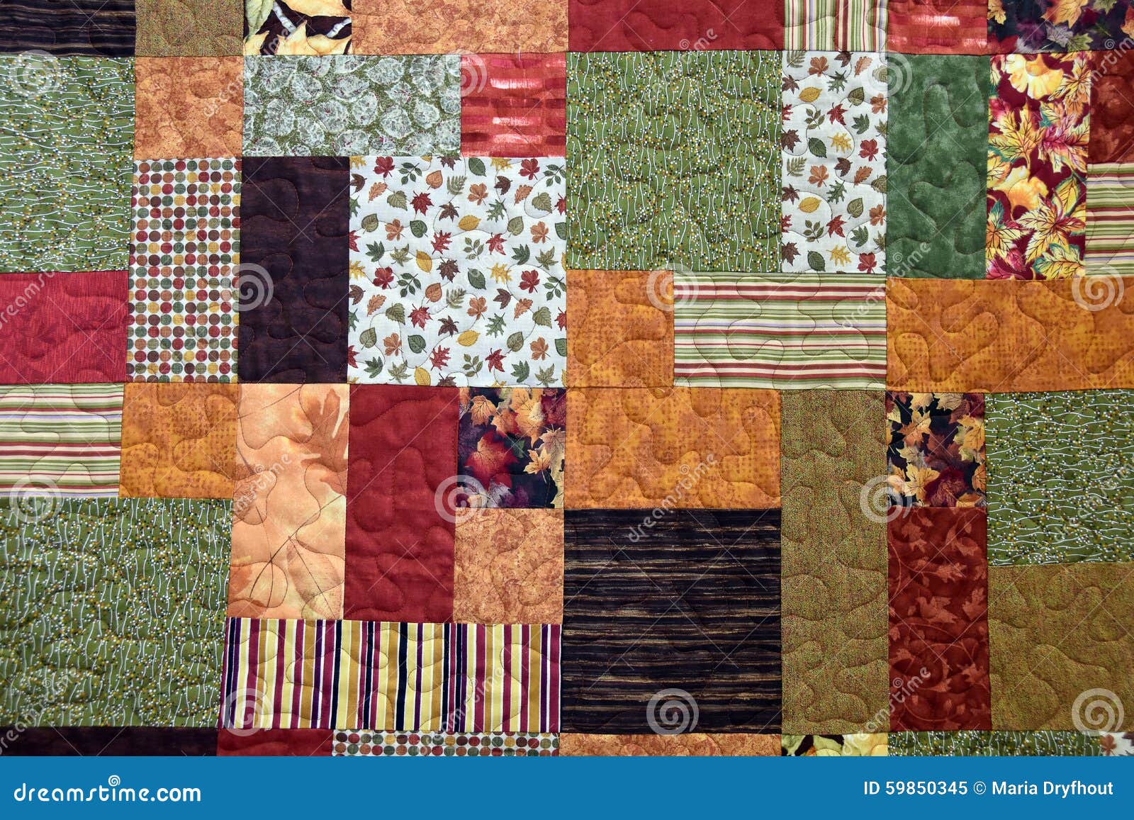 Autumn Patchwork Quilt Background Stock Image - Image of hobby, fall ...