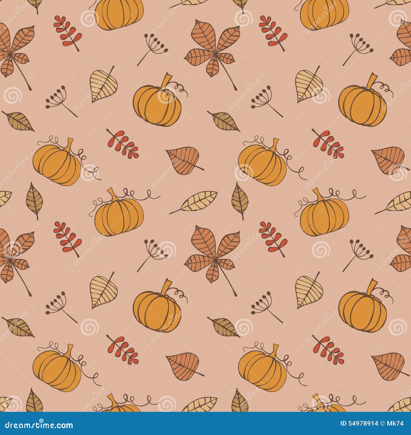Autumn Pattern vektor abbildung. Illustration von herbst - 54978914