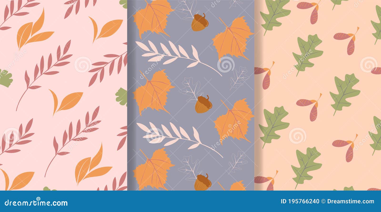 Autumn Pattern Collection. Texture for Wallpaper Stock Vector ...