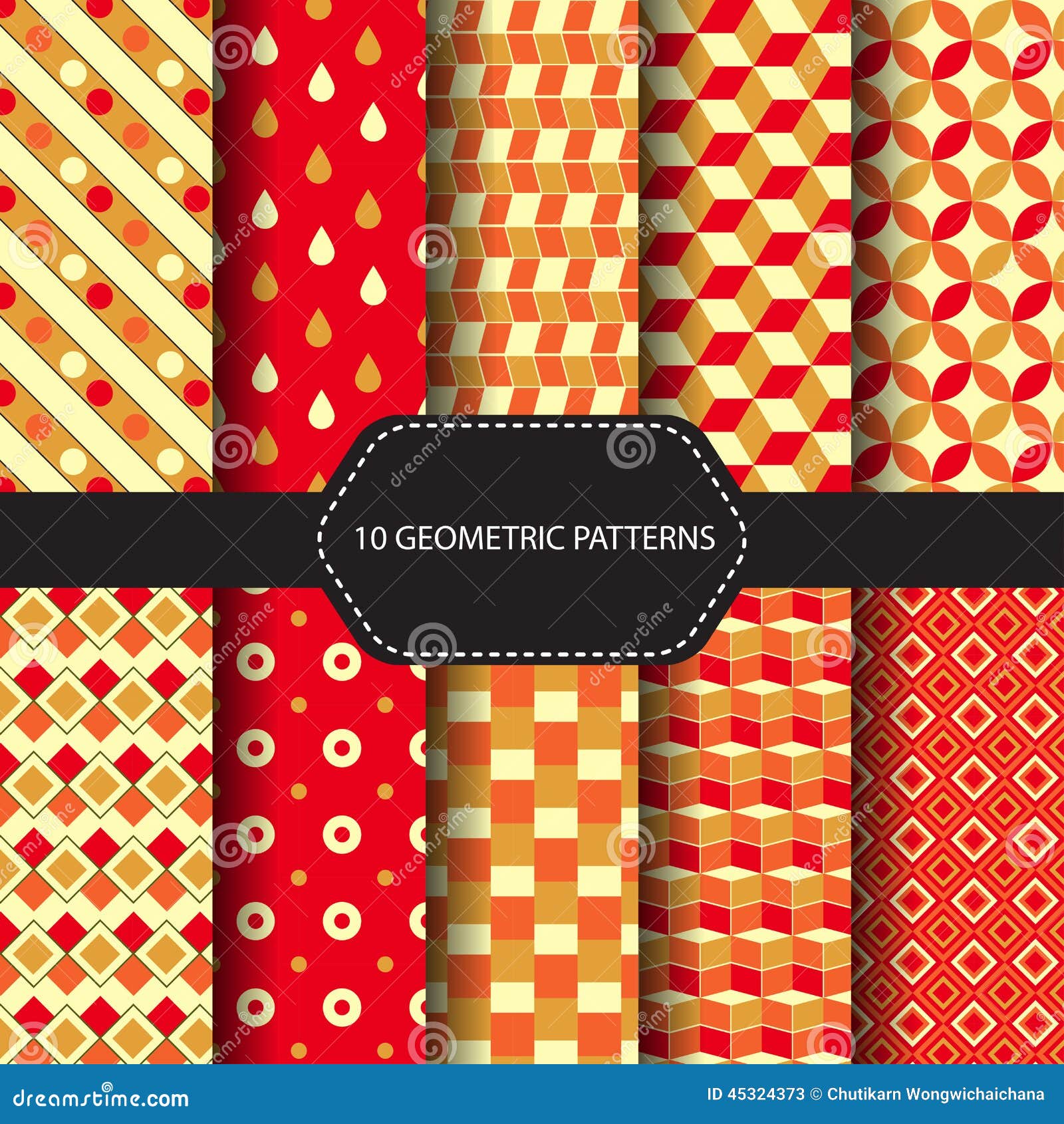 Autumn pattern set3 stock vector. Illustration of fall - 45324373