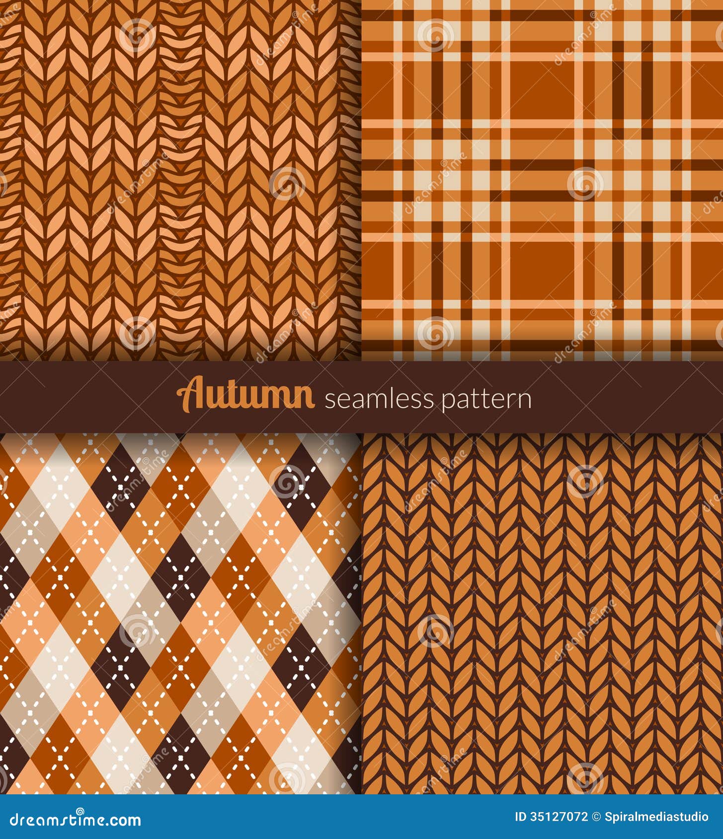 Autumn patterns stock vector. Illustration of concept - 35127072