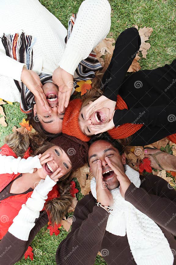 Autumn people stock image. Image of cold, friendship - 11157473