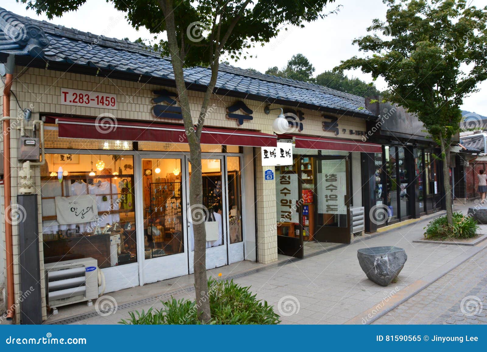 Autumn editorial image. Image of tree, skyscraper, pharmacy - 81590565