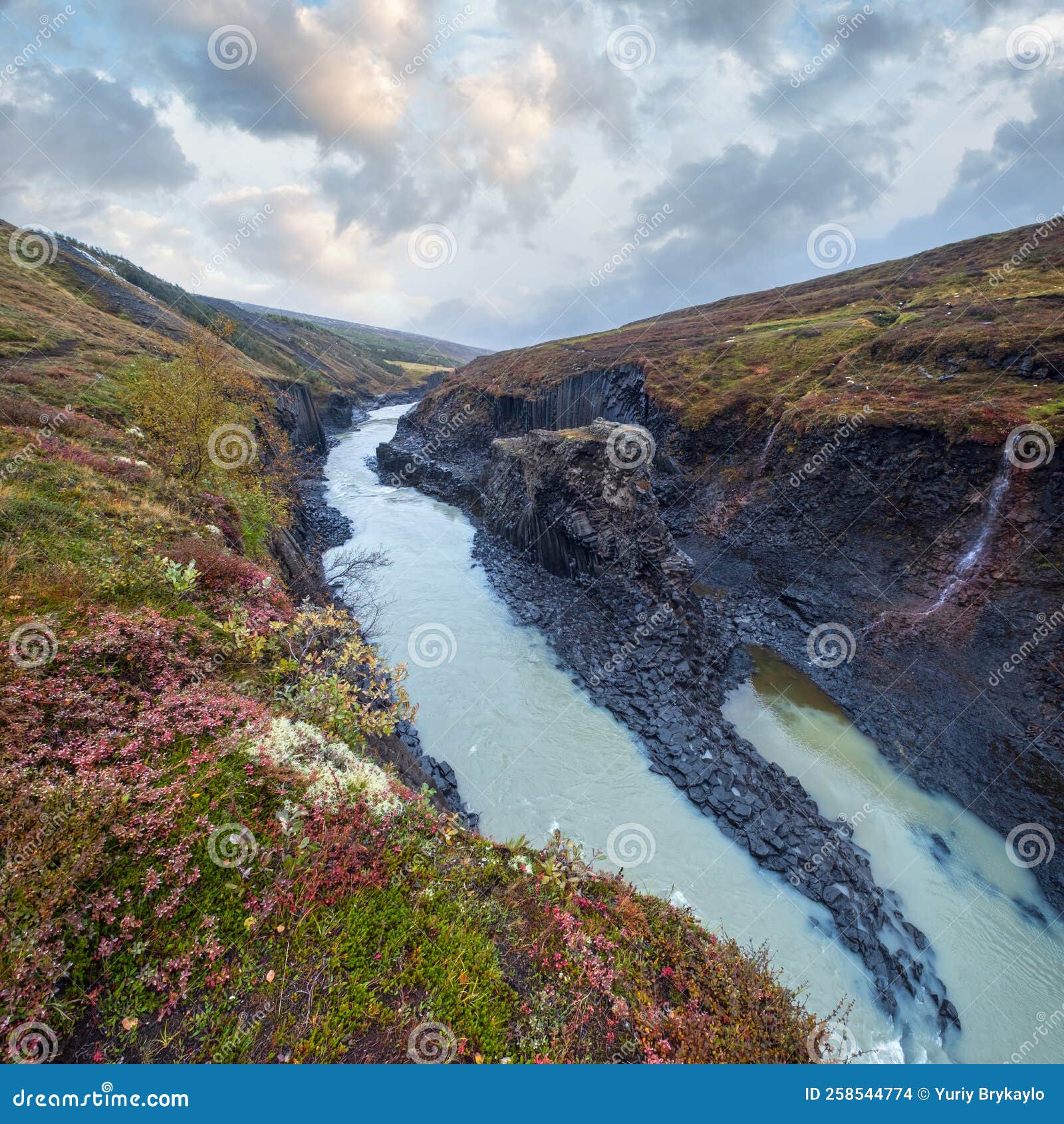 Autumn Picturesque Studlagil Canyon is a Ravine in Jokuldalur, Eastern ... Autumn Picturesque Studlagil Canyon is a Ravine in Jokuldalur, Eastern ...