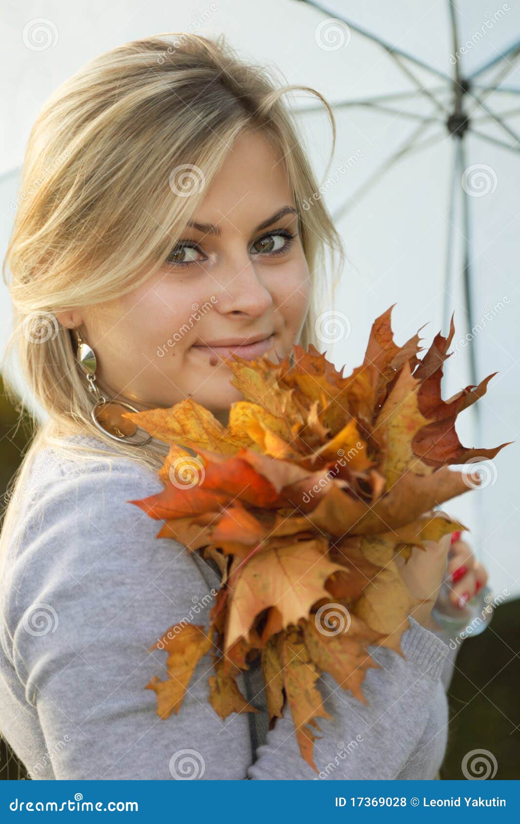 Autumn portrait stock photo. Image of gentle, poses, nice - 17369028