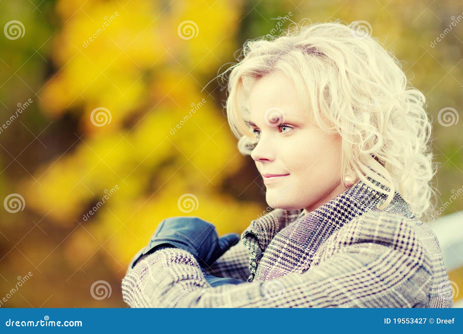 Autumn portrait stock image. Image of beautiful, walk - 19553427