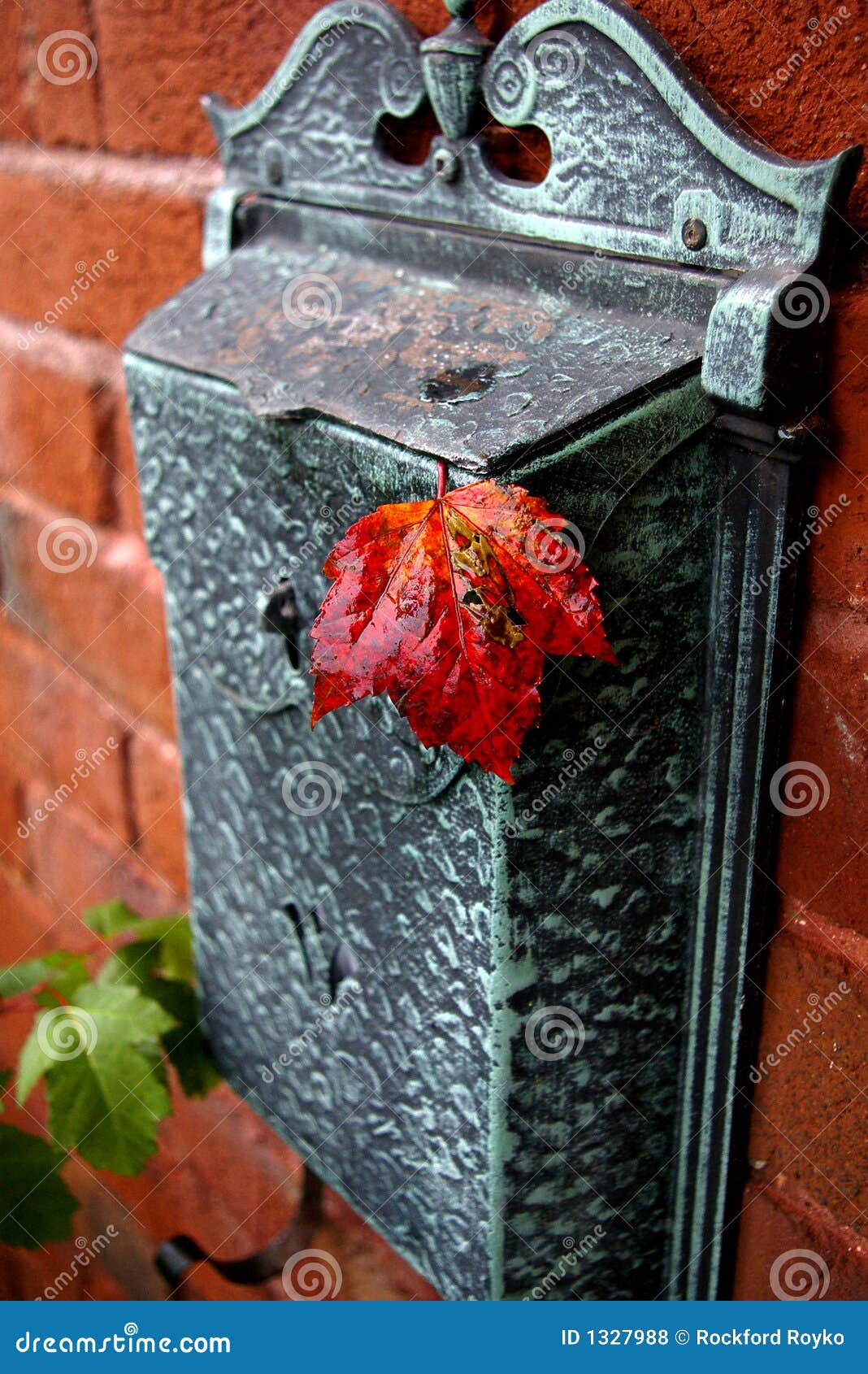 Autumn Postcard stock photo. Image of postcard, wall, leaves - 1327988