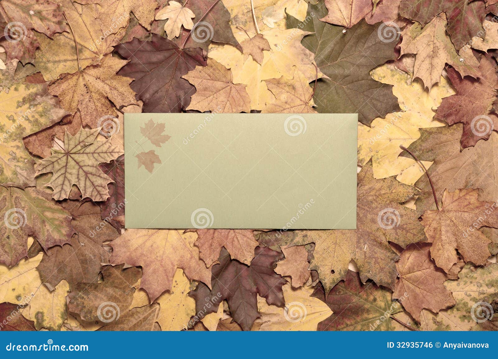 Autumn postcard stock photo. Image of autumn, paper, vintage - 32935746