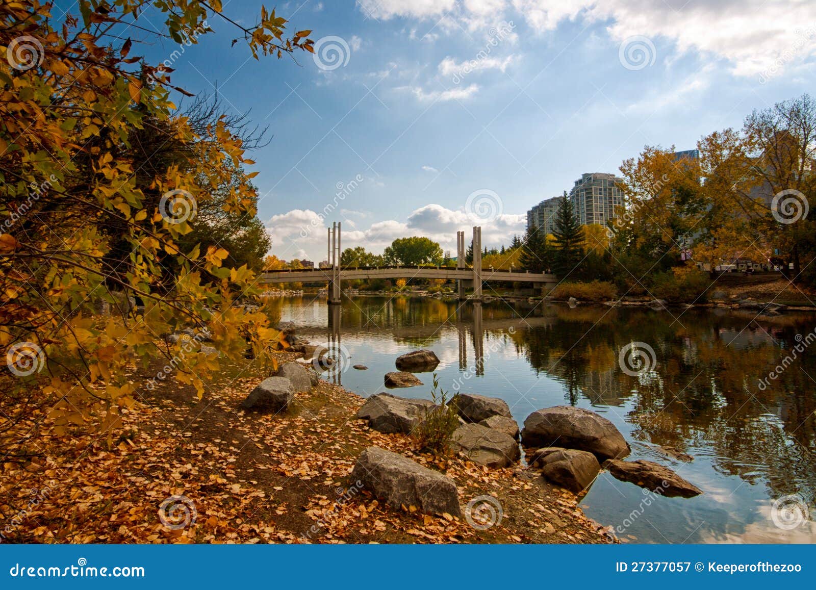 Autumn at Prince S Island Park Stock Image - Image of rocks, fall: 27377057