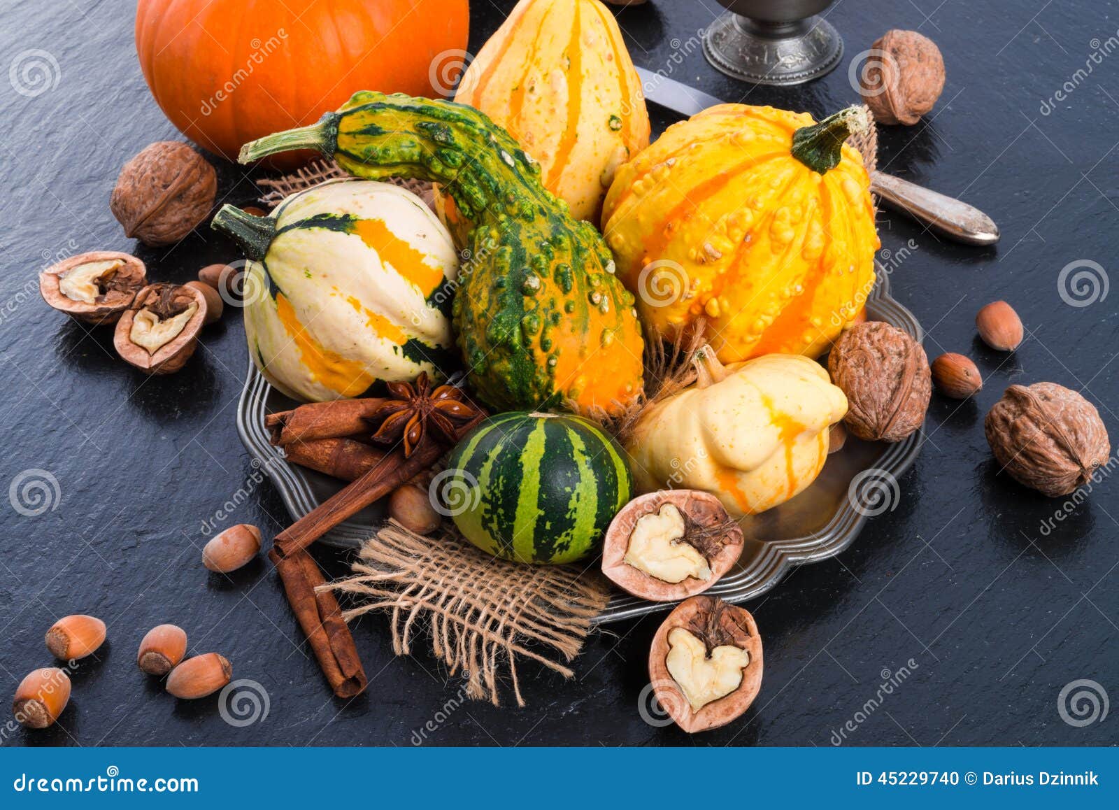 Autumn pumpkins stock photo. Image of horizontal, healthy - 45229740