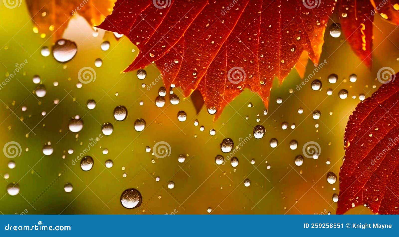 Autumn Rains stock image. Image of dripping, rains, maple - 259258551