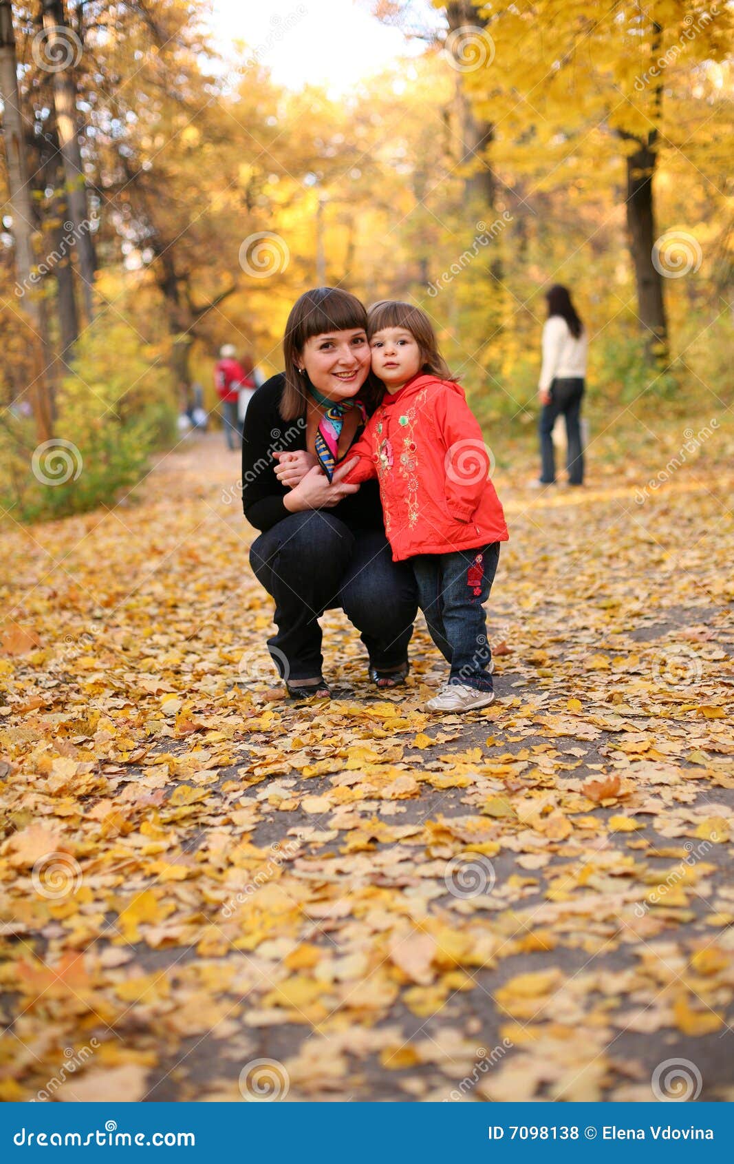 Autumn is a real fun! stock photo. Image of kindness, mother - 7098138