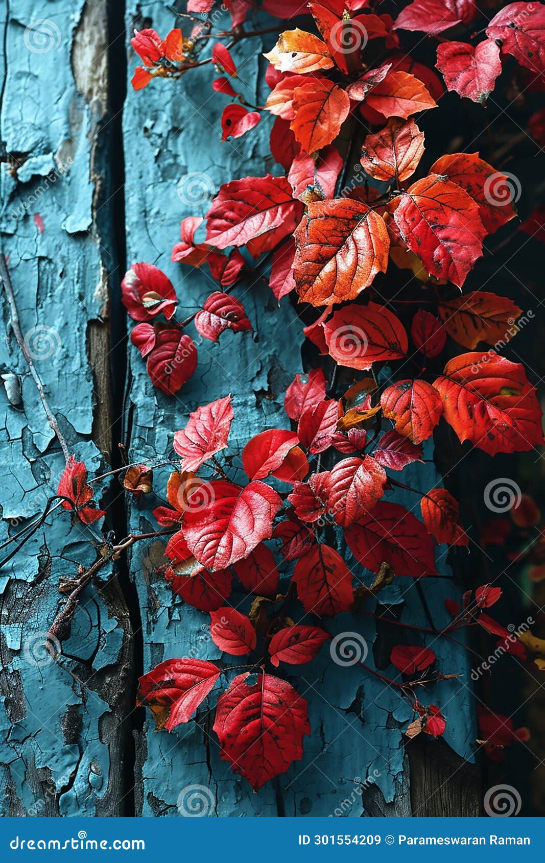 Autumn Red Leaves Background Stock Illustration - Illustration of ...