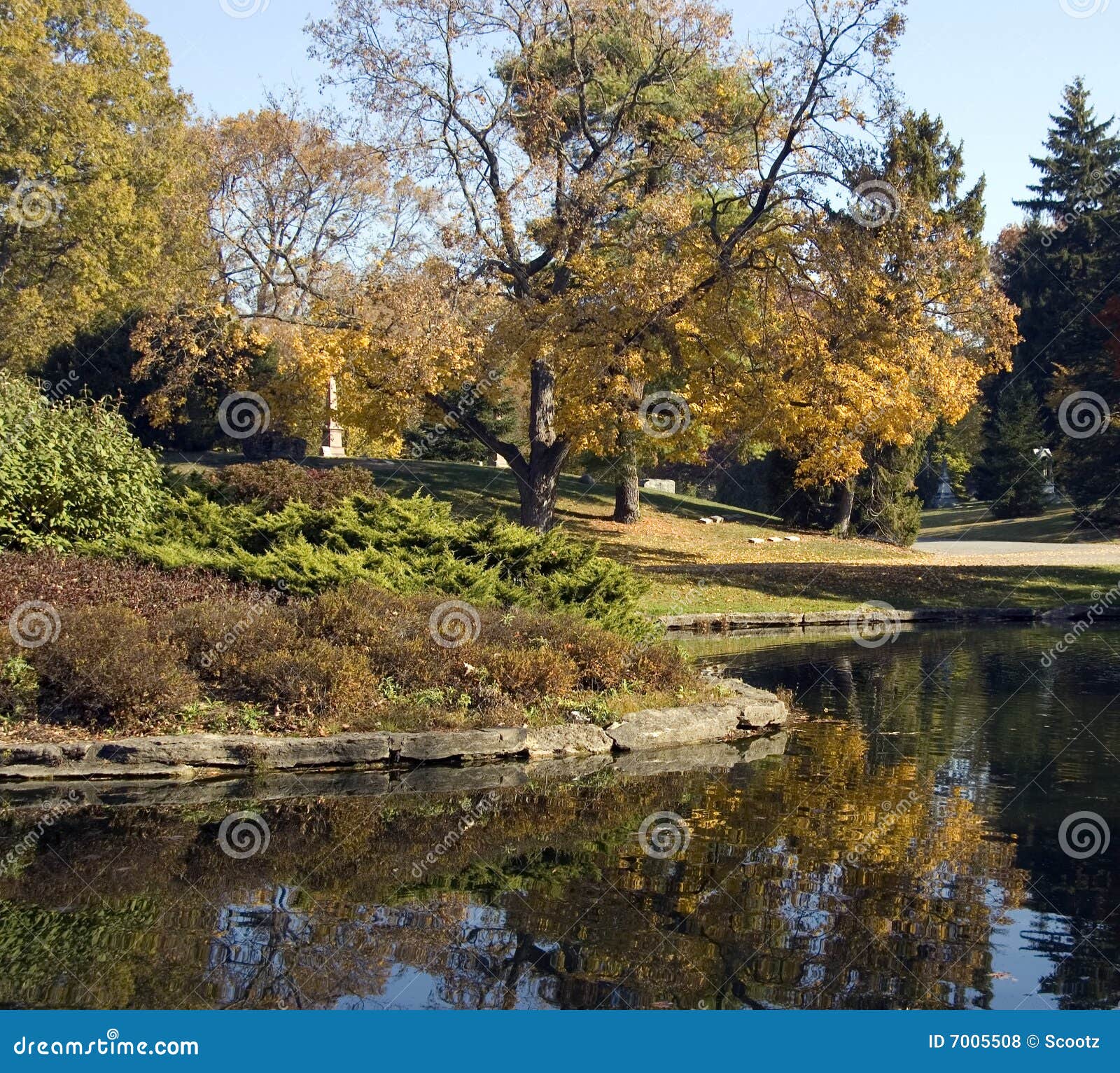 Autumn reflection stock photo. Image of leaves, tree, ripple - 7005508
