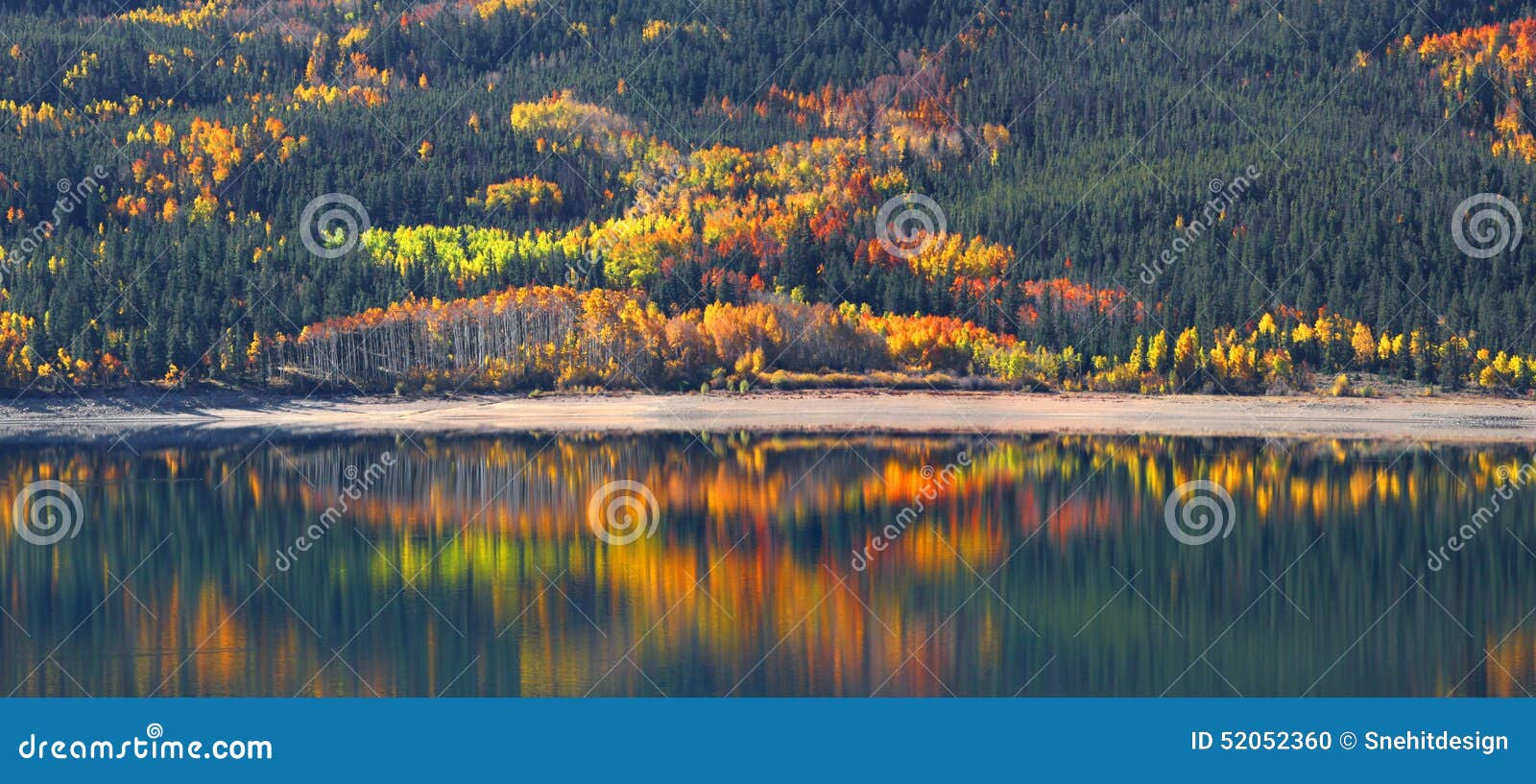 Autumn reflections stock photo. Image of landscape, colorado - 52052360