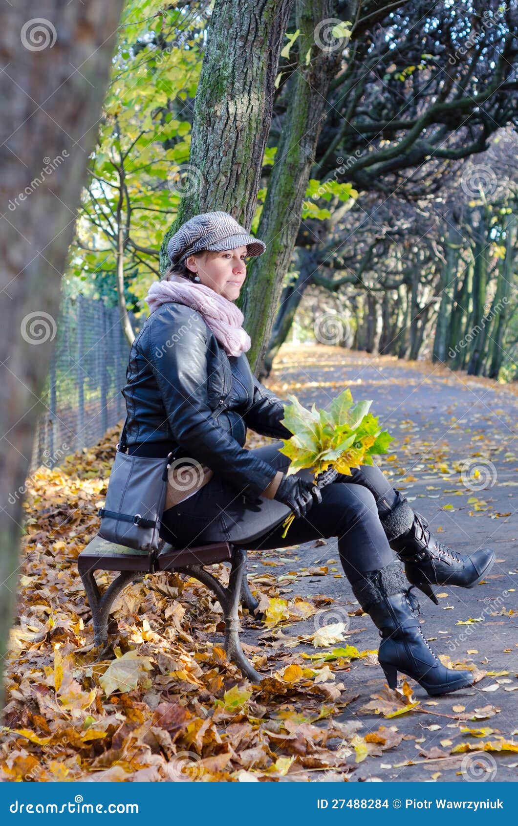 Autumn relax stock photo. Image of pretty, heels, cute - 27488284