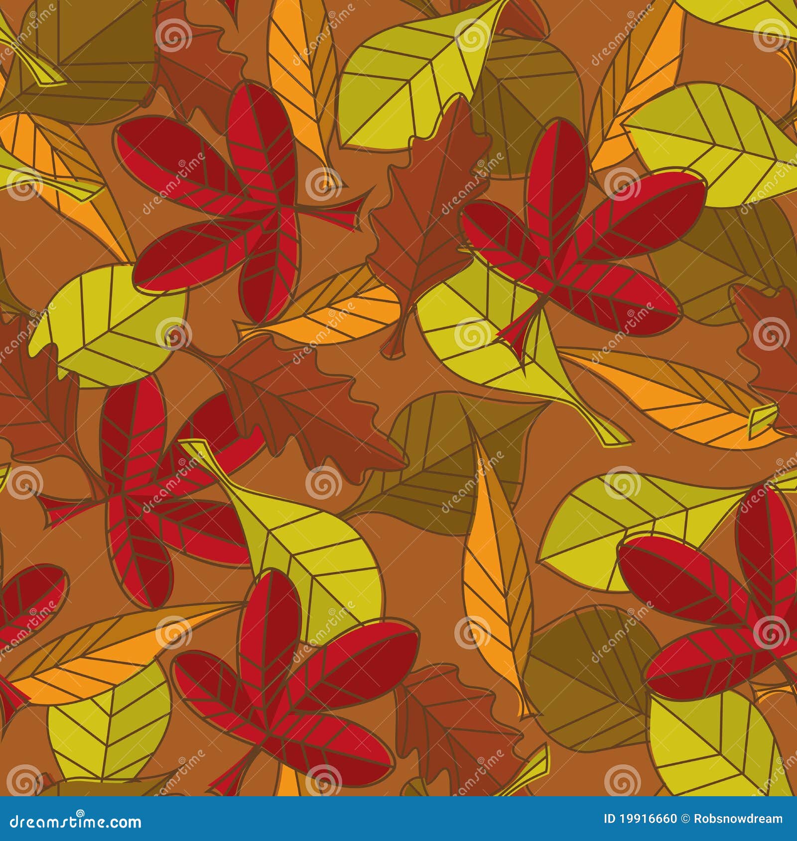 Autumn Repeat (Fall) stock vector. Illustration of fall - 19916660