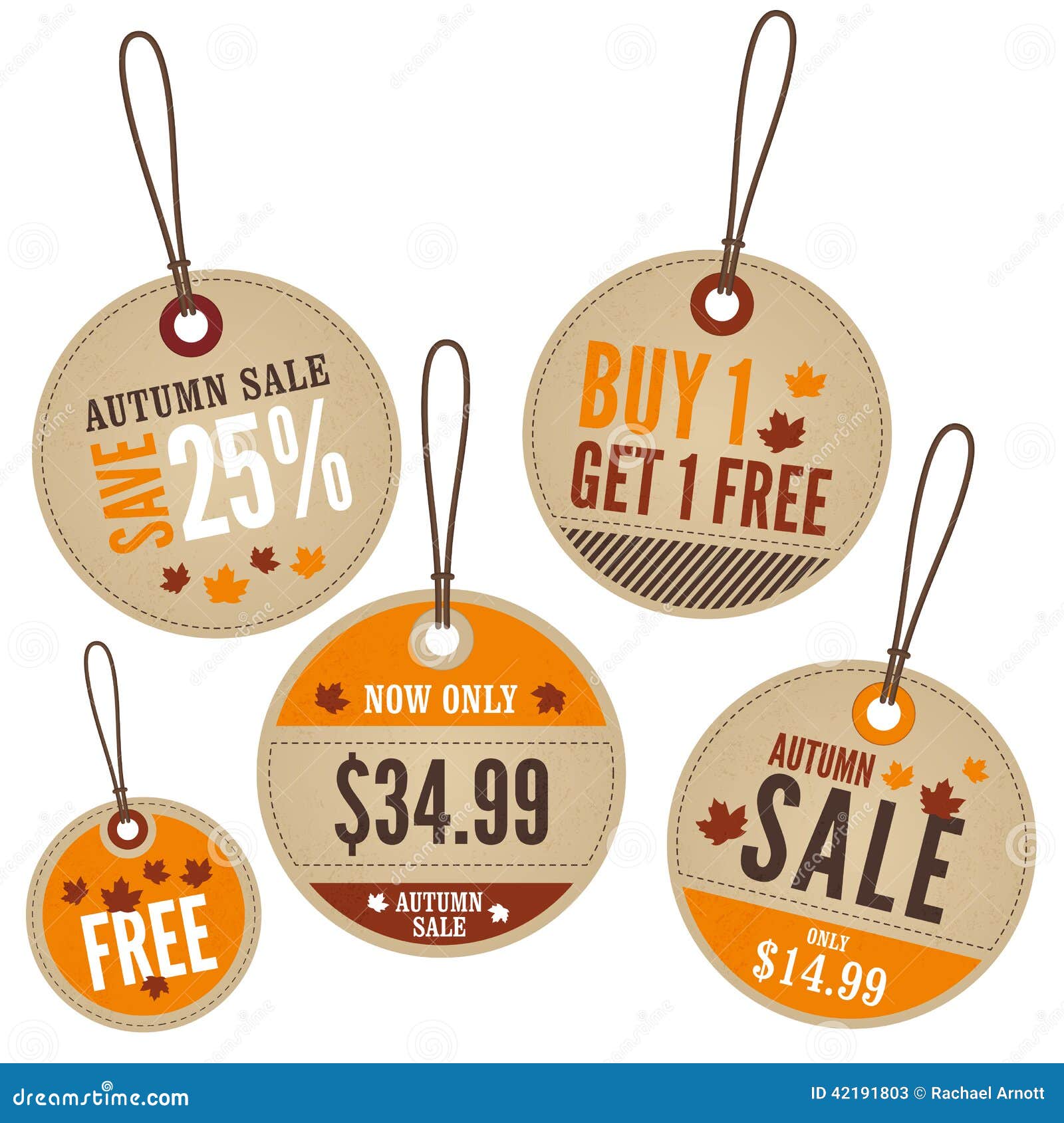 Autumn Retail Labels stock vector. Illustration of price - 42191803