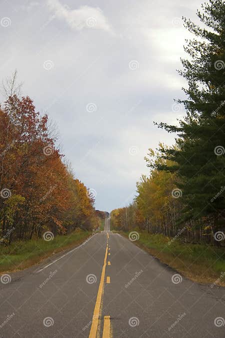 Autumn Road stock image. Image of trip, future, seasonal - 1343321