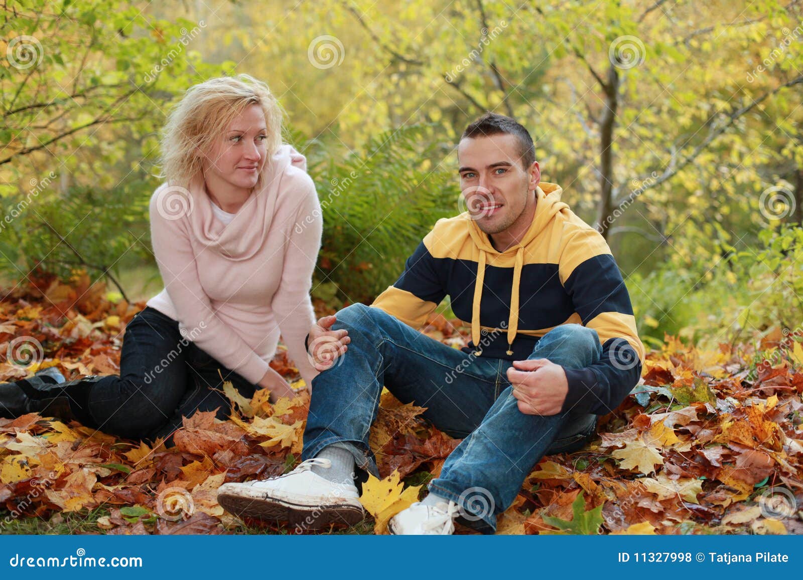 Autumn romance stock photo. Image of beautiful, people - 11327998