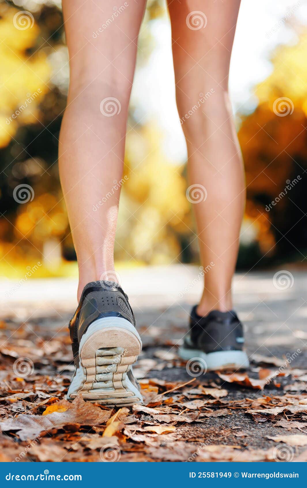 Autumn runner feet stock image. Image of athletic, leisure - 25581949